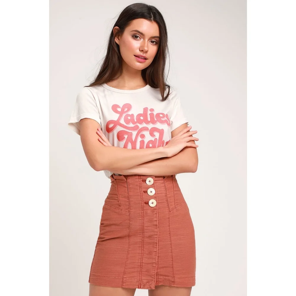 Free People | Skirts | Free People Every Minute Every Hour Terra Cotta ...